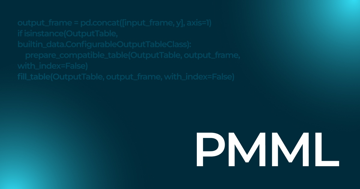 Using PMML in Megaladata | Megaladata